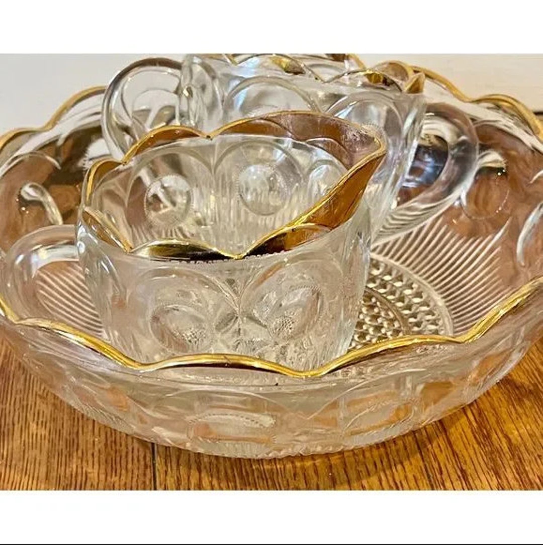 Vintage Bartlett & Collins Manhattan Bowl and Cream and Sugar Set - Etsy