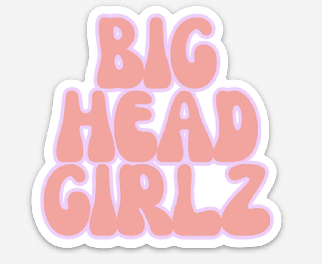 BIG HEAD GIRLZ Logo Sticker - Etsy