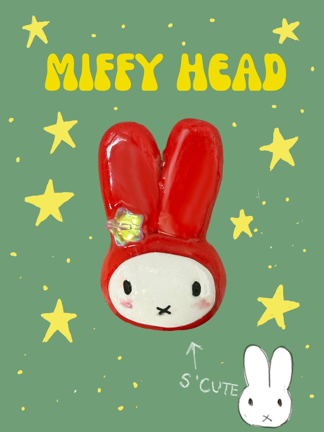 Miffy Head With Hat - Etsy