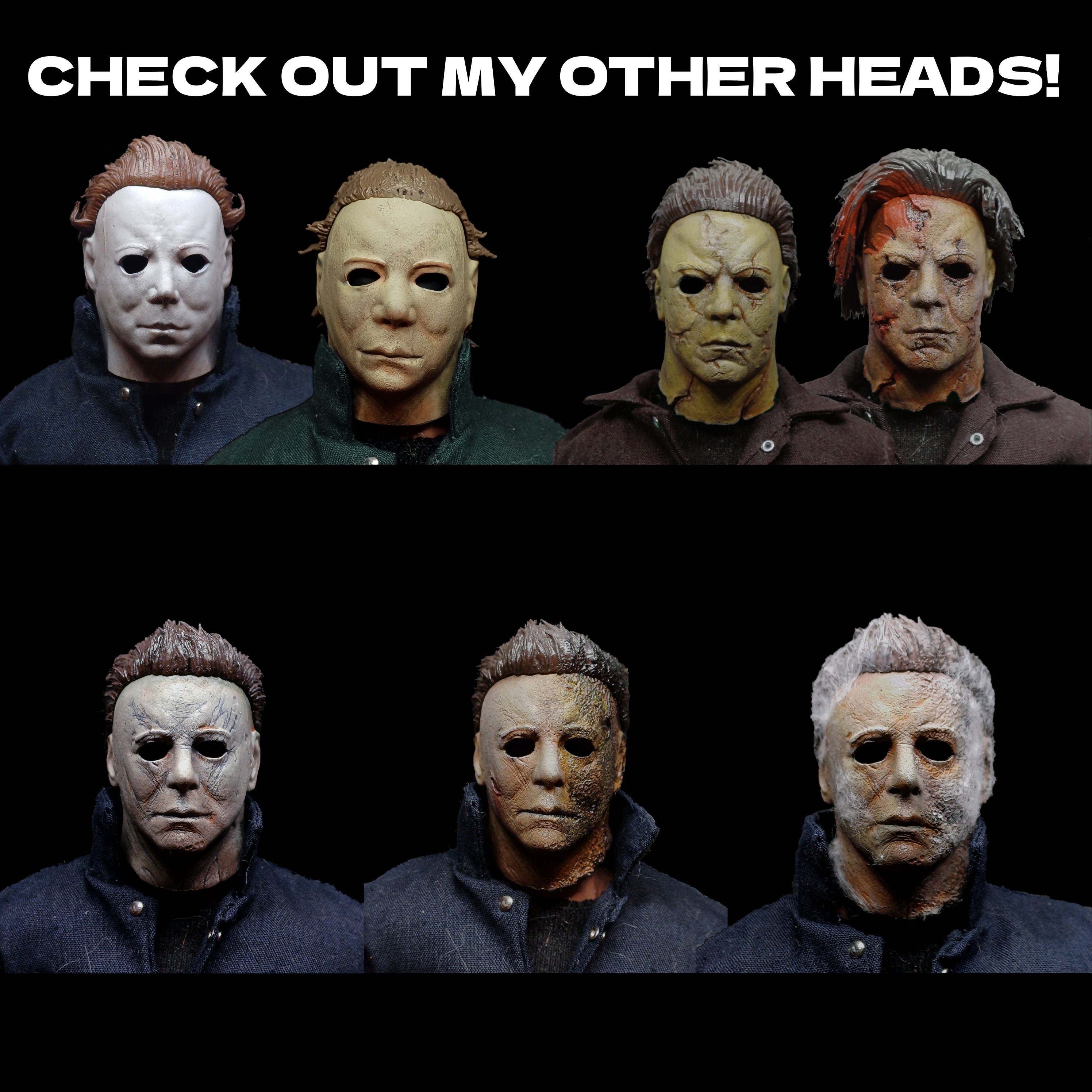 Michael Myers 'rotten Mask' 1/6th Scale Head Sculpt Inspired by ...