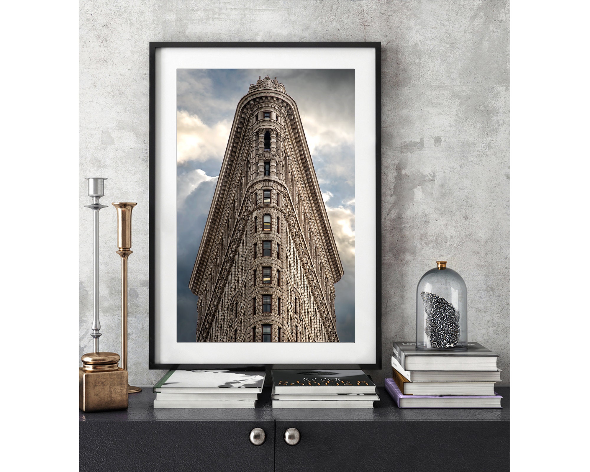 New York City Flatiron Building Print, Color Version, NYC Architectural ...