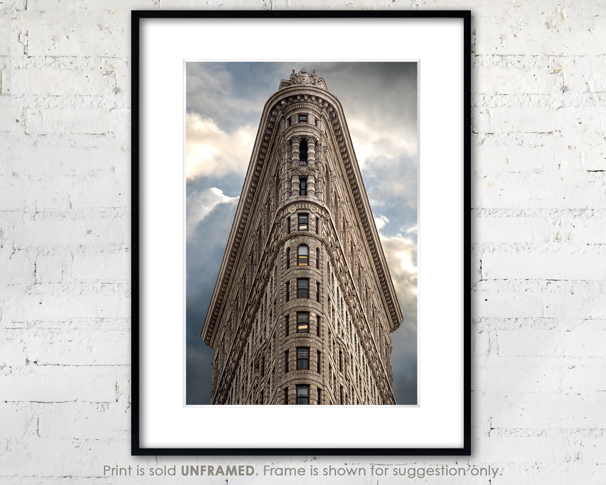 New York City Flatiron Building Print, Color Version, NYC Architectural ...
