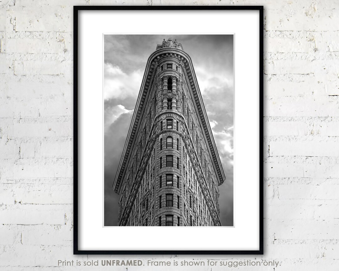 New York City Flatiron Building Print, NYC Architectural Fine Art ...