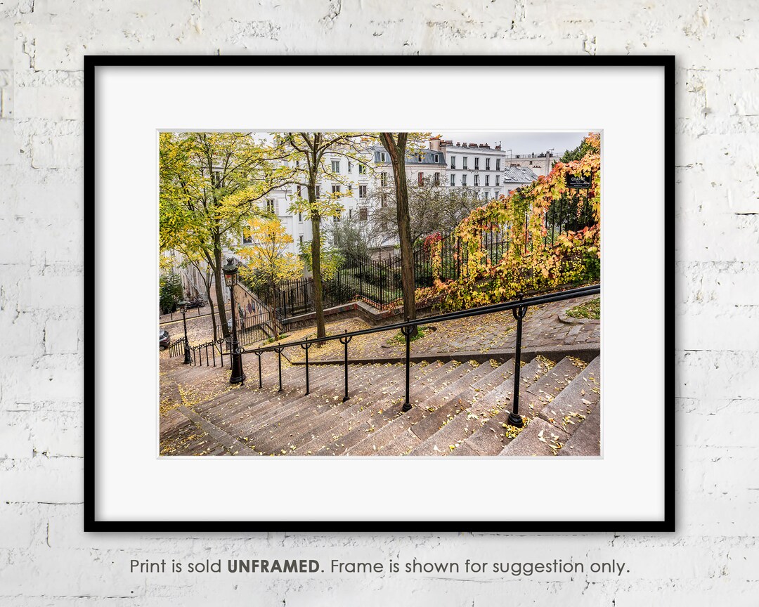 Montmartre Steps, Paris Fine Art Photo Print, Travel Photography ...