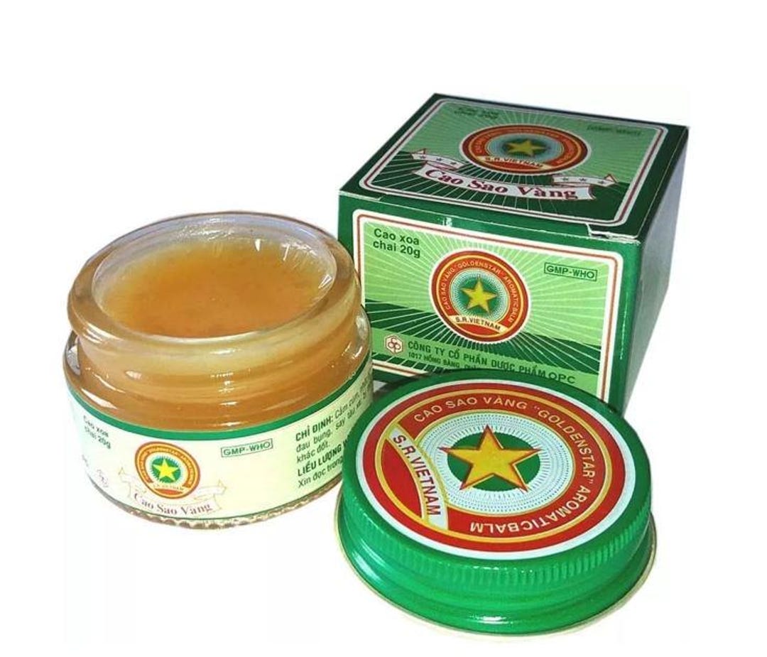 Golden Star Aromatic Balm Vietnamese Ointment Cream 20g Cao Sao Vang ...