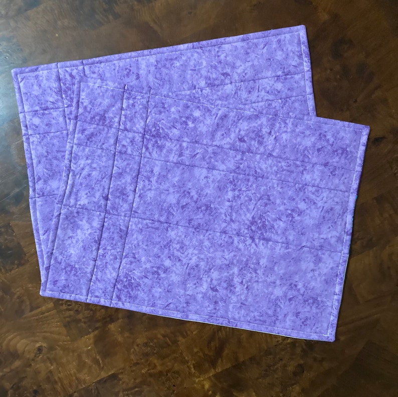 Shades of Purple Placemat Sets of 2 - Etsy