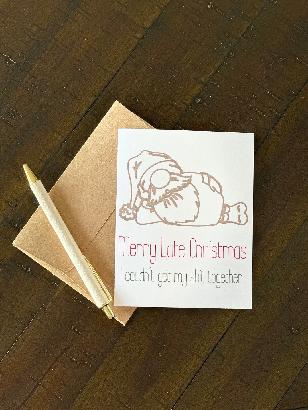 Late Christmas Card / Adult Christmas Card / Funny Christmas - Etsy