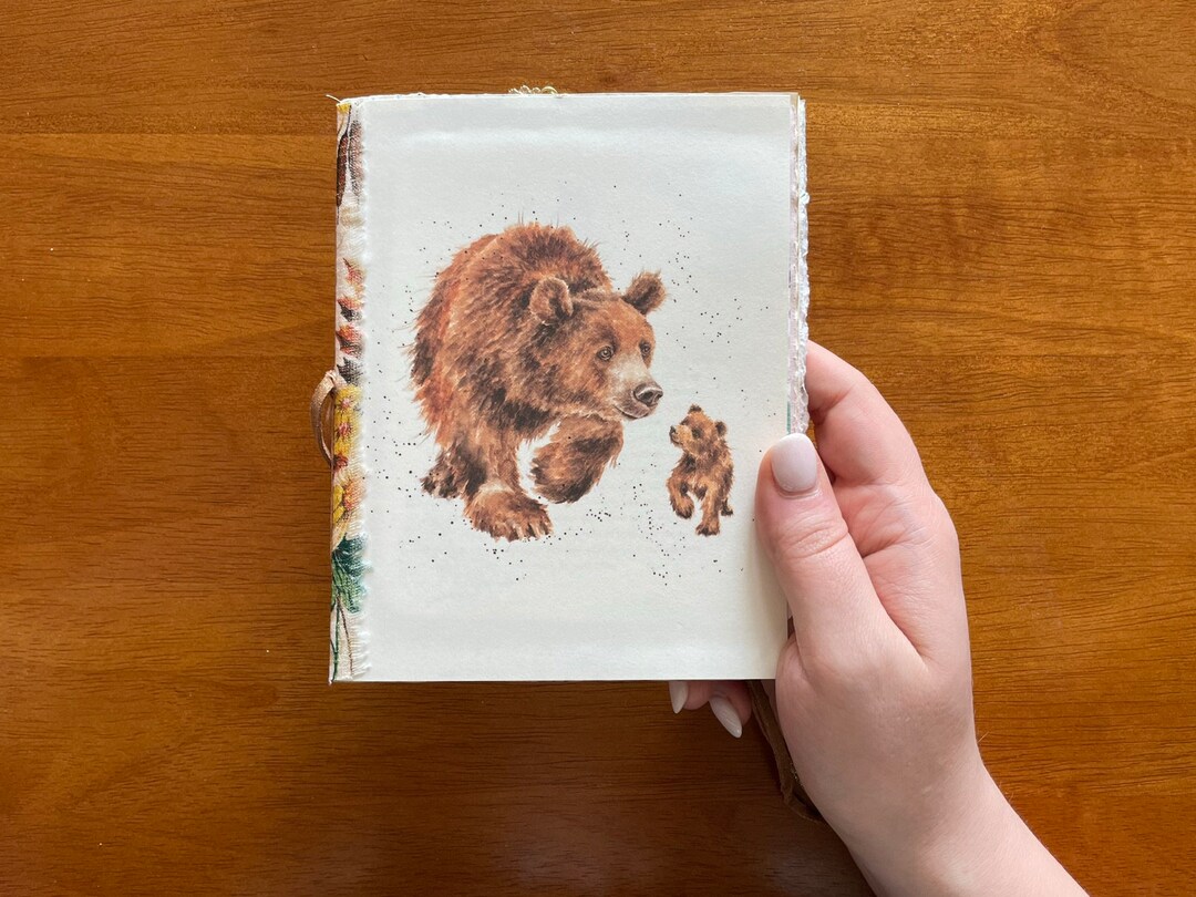 Handmade Nature Inspired, Bear Journal, Junk Journal, Nature Notebook ...