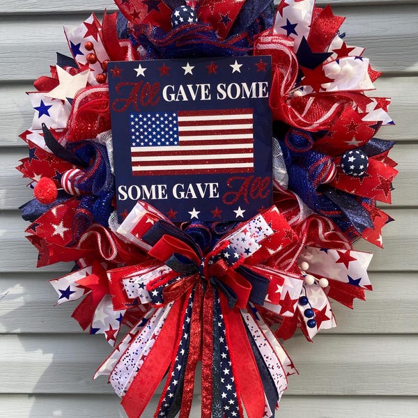 Veterans Day Wreath - Etsy