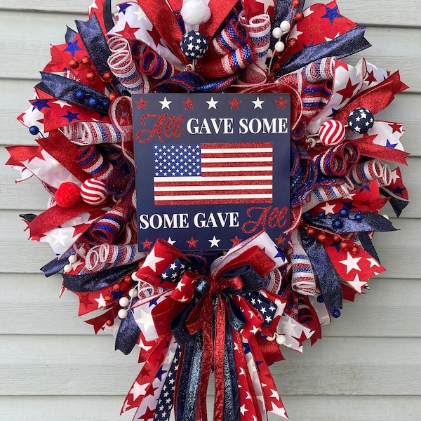 Veterans Day Wreath - Etsy