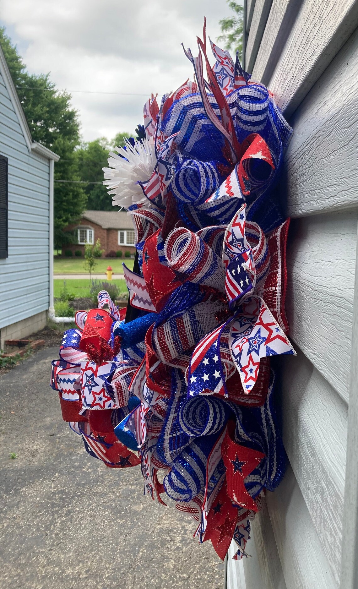 Patriotic Wreath for Front Door Veterans Day Wreath - Etsy