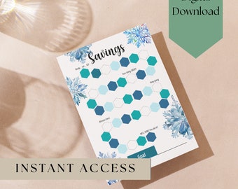 Printable Savings Chart for Kids Reward Chart for Children Kawaii ...