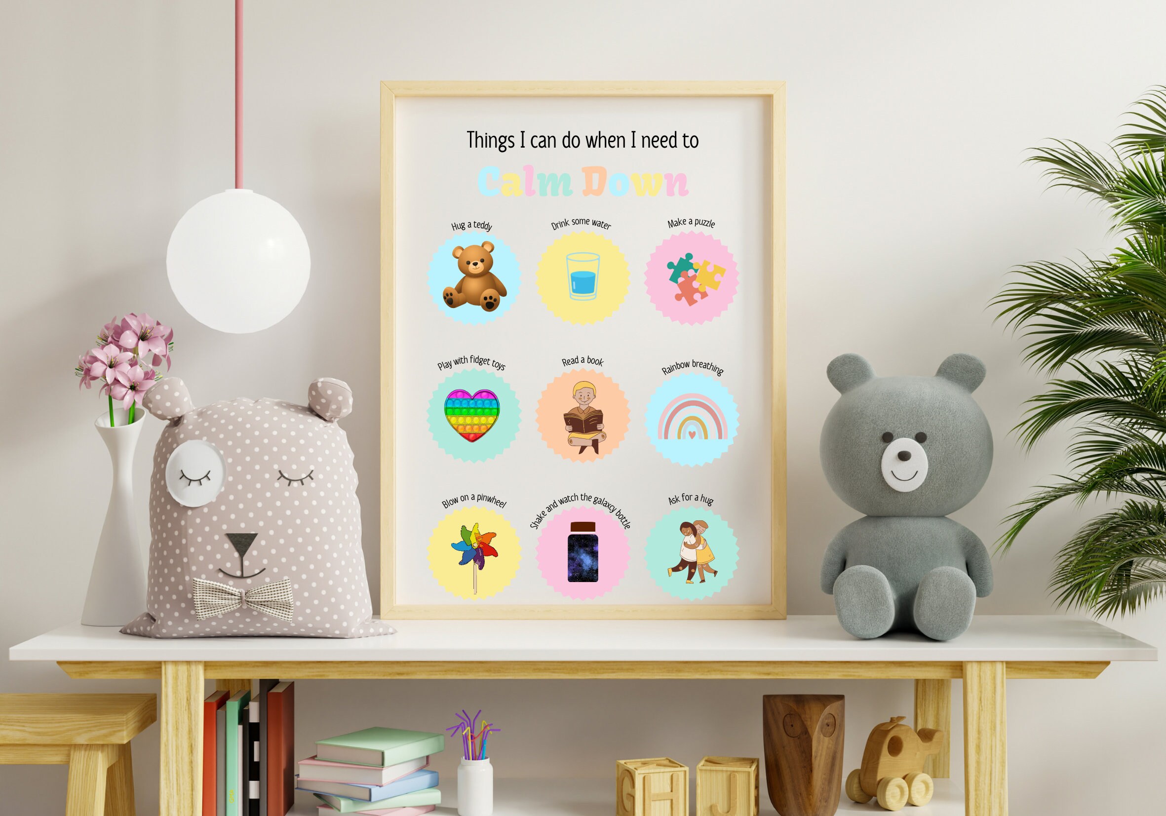Calm Down Printable Wall Art for Neurodiverse Kids Autism & - Etsy