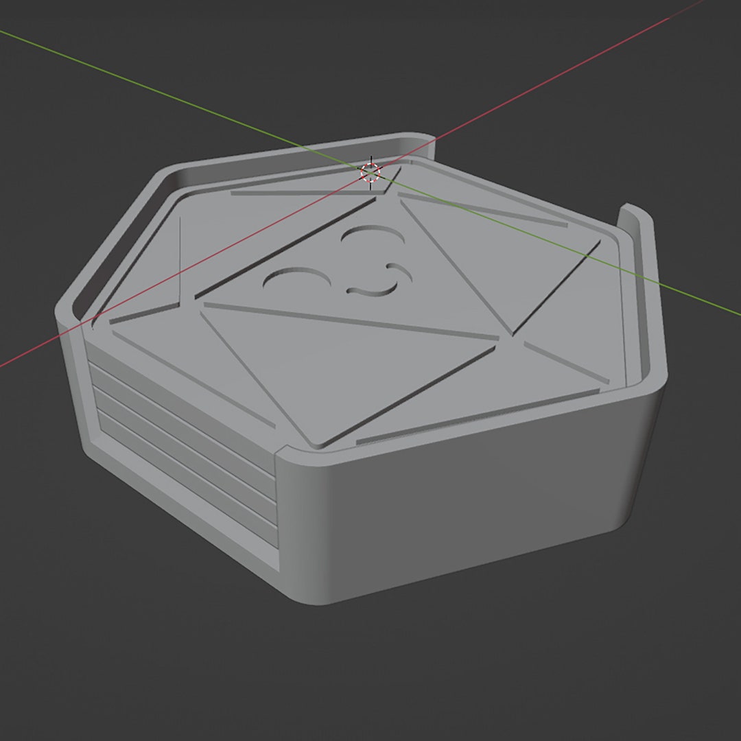 Chibi D20 Coaster Holder Files - Etsy