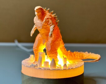 Led Godzilla - Etsy