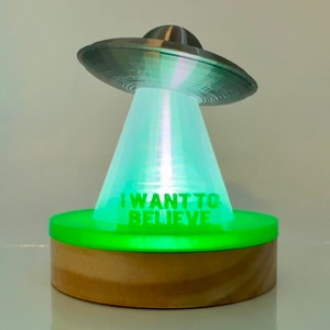 X-files Inspired UFO LED Lamp I Want to Believe - Free Shipping! - the ...