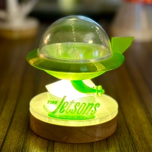 Jetsons Retro Futuristic Flying Car Lamp - LED Light - FREE SHIPPING ...