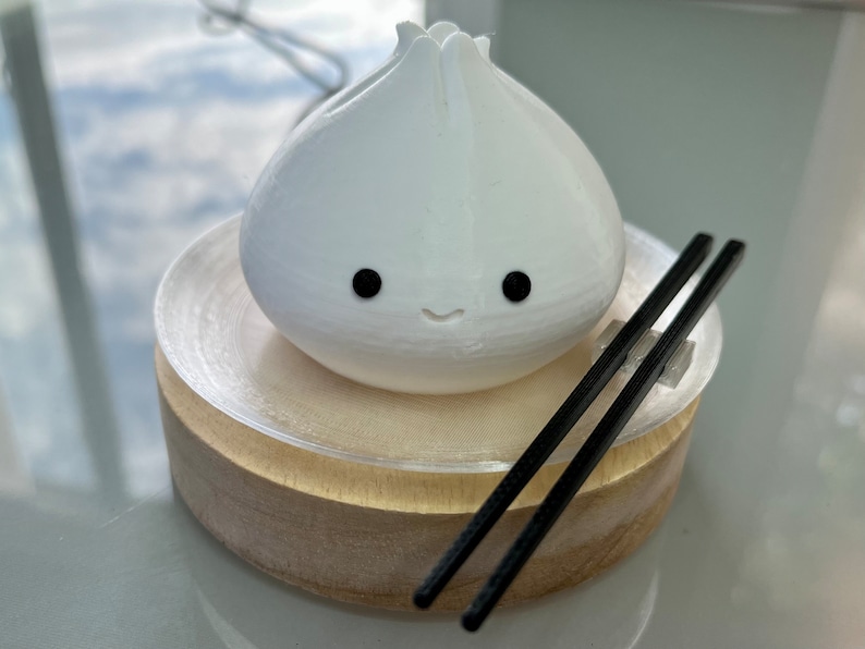 Cute Soup Dumpling Plate With Chopsticks LED Lamp - Etsy