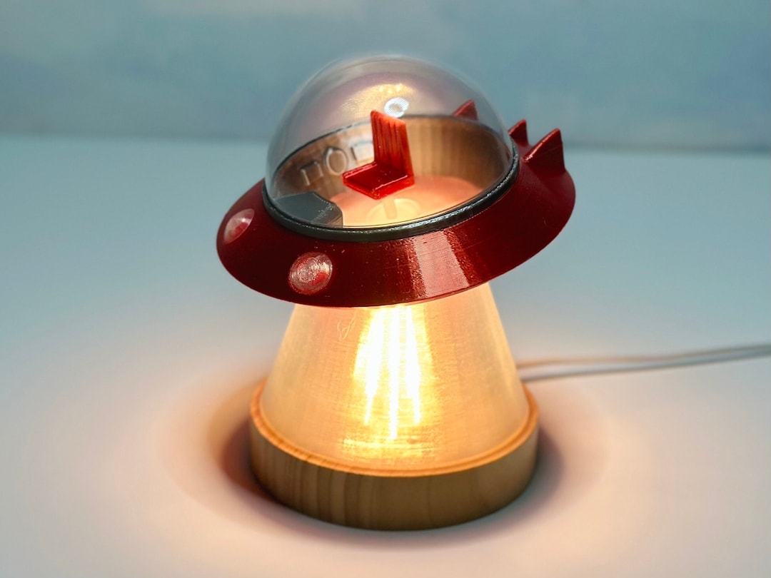 Handmade UFO Alien Spaceship Light Lamp Free Shipping - Etsy