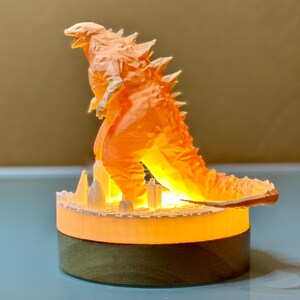 Godzillas London Vacation LED Lamp Free Shipping - Etsy