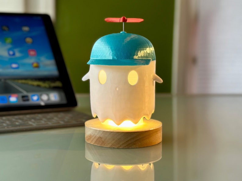 Cutest Most Adorable Little Ghost W/ Beanie Cap LED Light / Lamp - Free ...