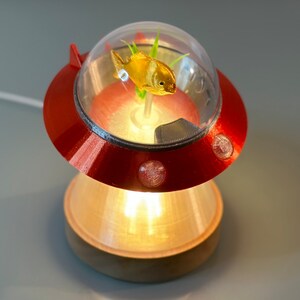 Handmade UFO Alien Spaceship Light Lamp Free Shipping - Etsy