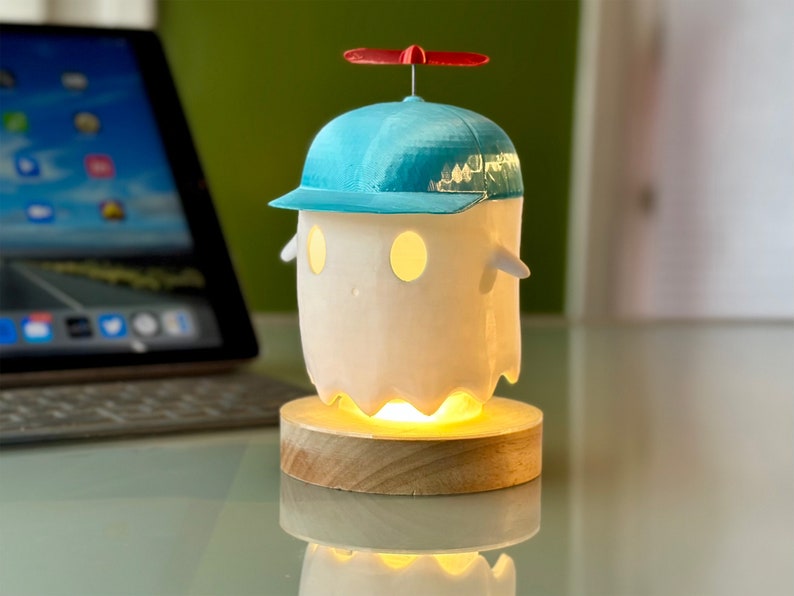 Cutest Most Adorable Little Ghost W/ Beanie Cap LED Light / Lamp - Free ...