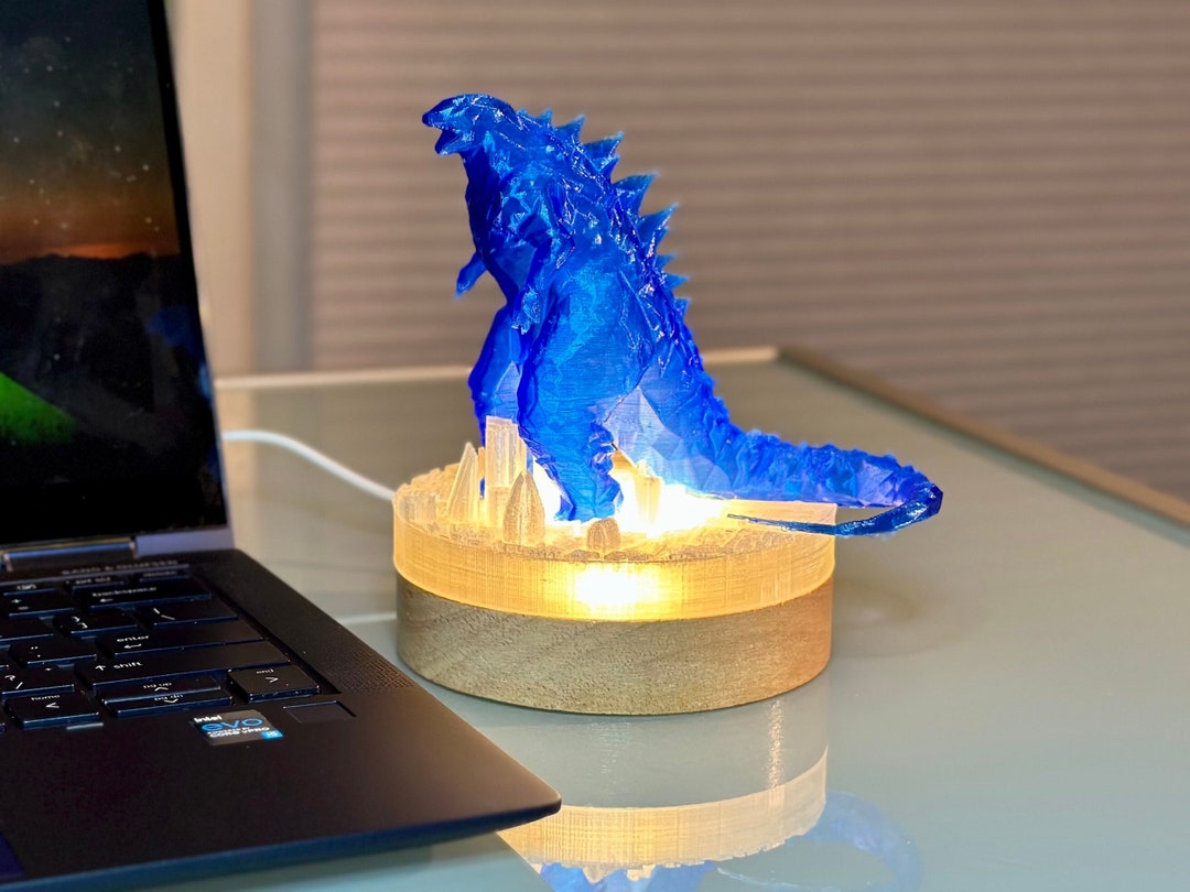 Godzilla’s London Vacation - LED Lamp - Free Shipping! - Etsy