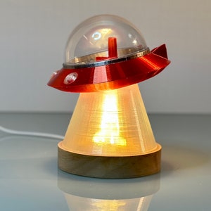 Handmade UFO Alien Spaceship Light Lamp Free Shipping - Etsy
