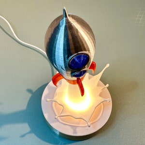 Retro Futuristic Rocket Space Ship / Spaceship LED Lamp - Free Shipping ...