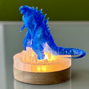 Godzilla’s London Vacation - LED Lamp - Free Shipping! - Etsy