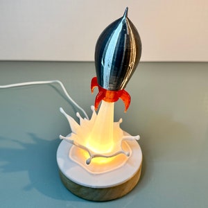 Retro Futuristic Rocket Space Ship / Spaceship LED Lamp - Free Shipping ...