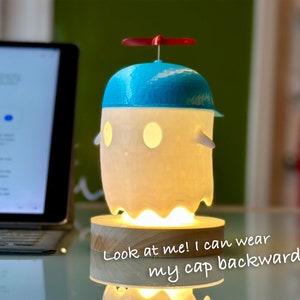 Cutest Most Adorable Little Ghost W/ Beanie Cap LED Light / Lamp - Free ...