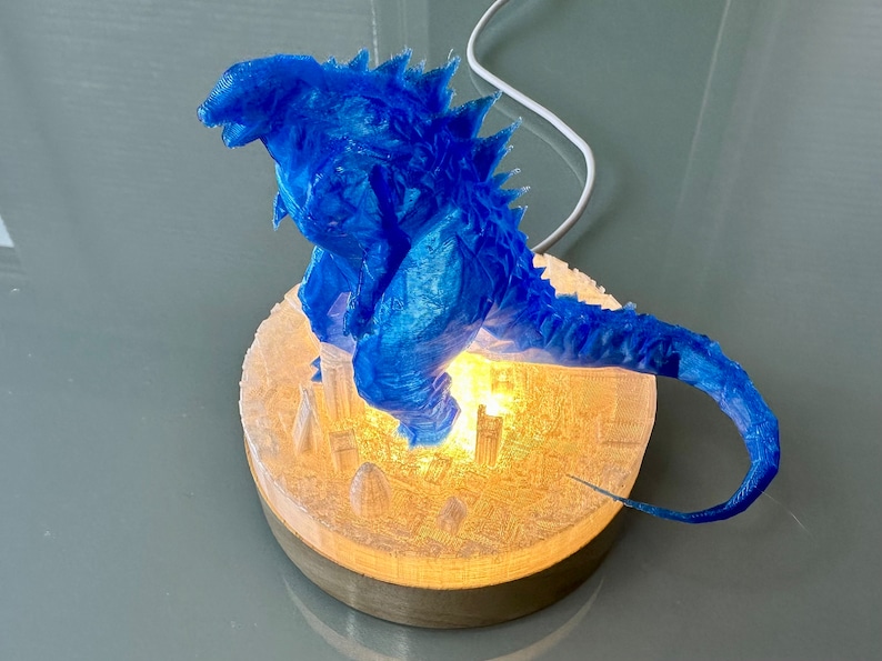 Godzillas London Vacation LED Lamp Free Shipping - Etsy