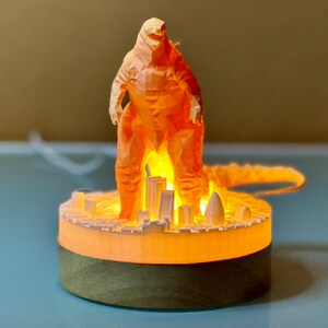 Godzillas London Vacation LED Lamp Free Shipping - Etsy