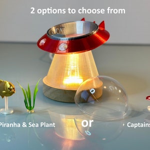 Handmade UFO Alien Spaceship Light Lamp Free Shipping - Etsy