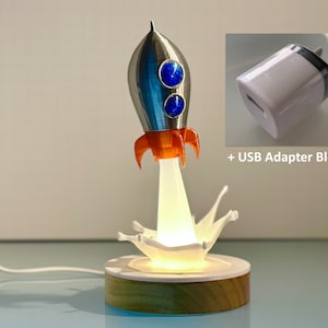 Retro Futuristic Rocket Space Ship / Spaceship LED Lamp - Free Shipping ...