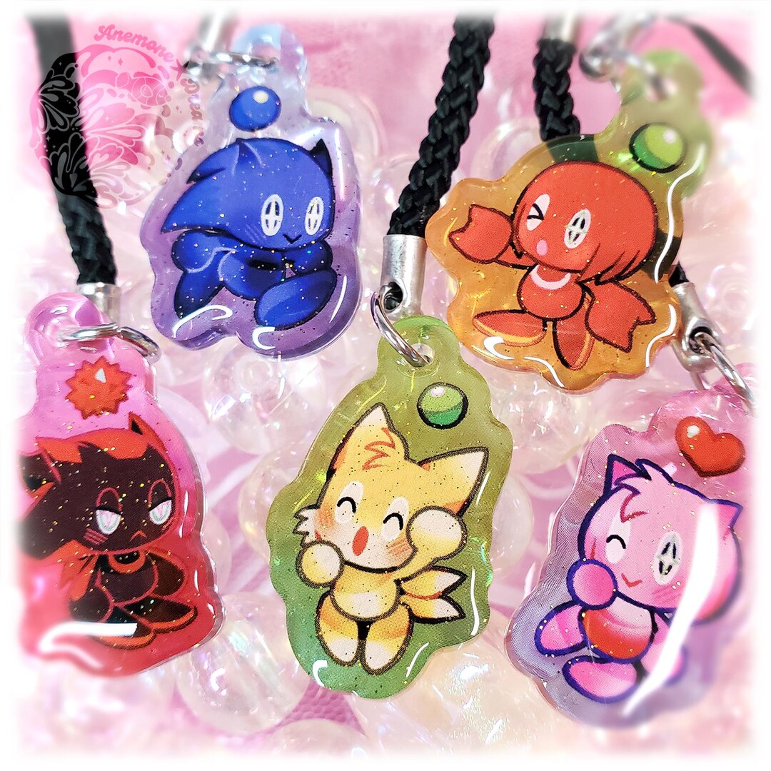 Sonic Adventure Chao Mini Glitter Epoxy Acrylic Charms [sonic, Tails ...