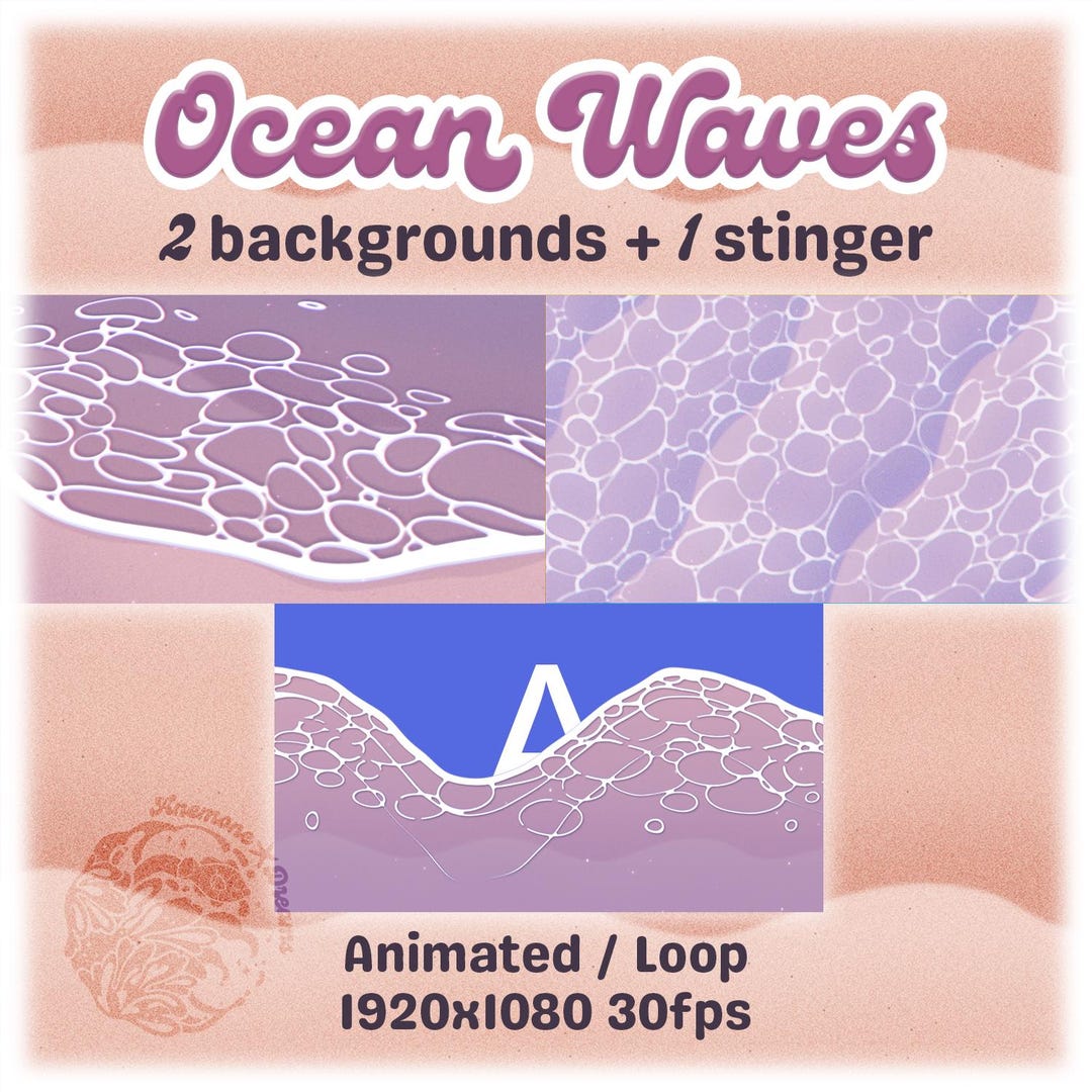 Ocean-themed Animated Stream Backgrounds and Stinger - Etsy