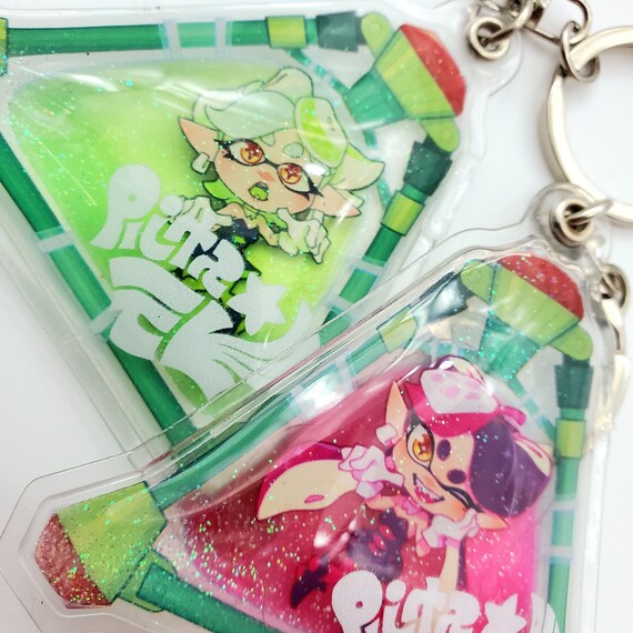 Splatoon Squid Sisters Callie Marie Idol Water Keychains | Etsy
