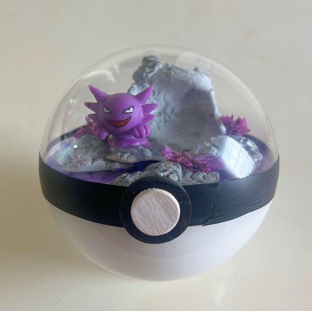 Pokémon Ball Terrarium, Handmade Miniature Pokeball Diorama, Poke Ball ...