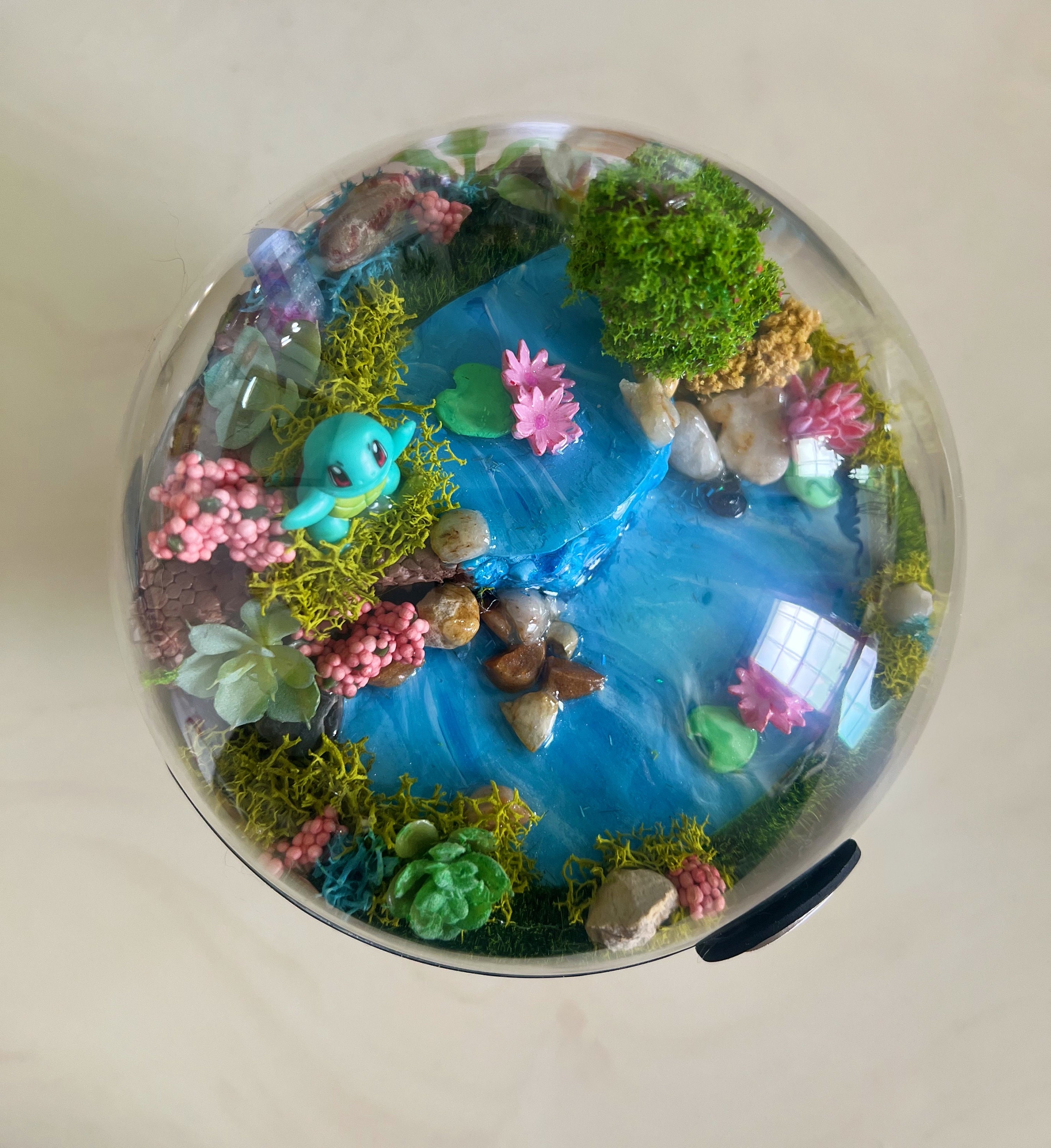 Pokémon Ball Terrarium, Handmade Pokeball Diorama, Poke Ball Shadow Box ...