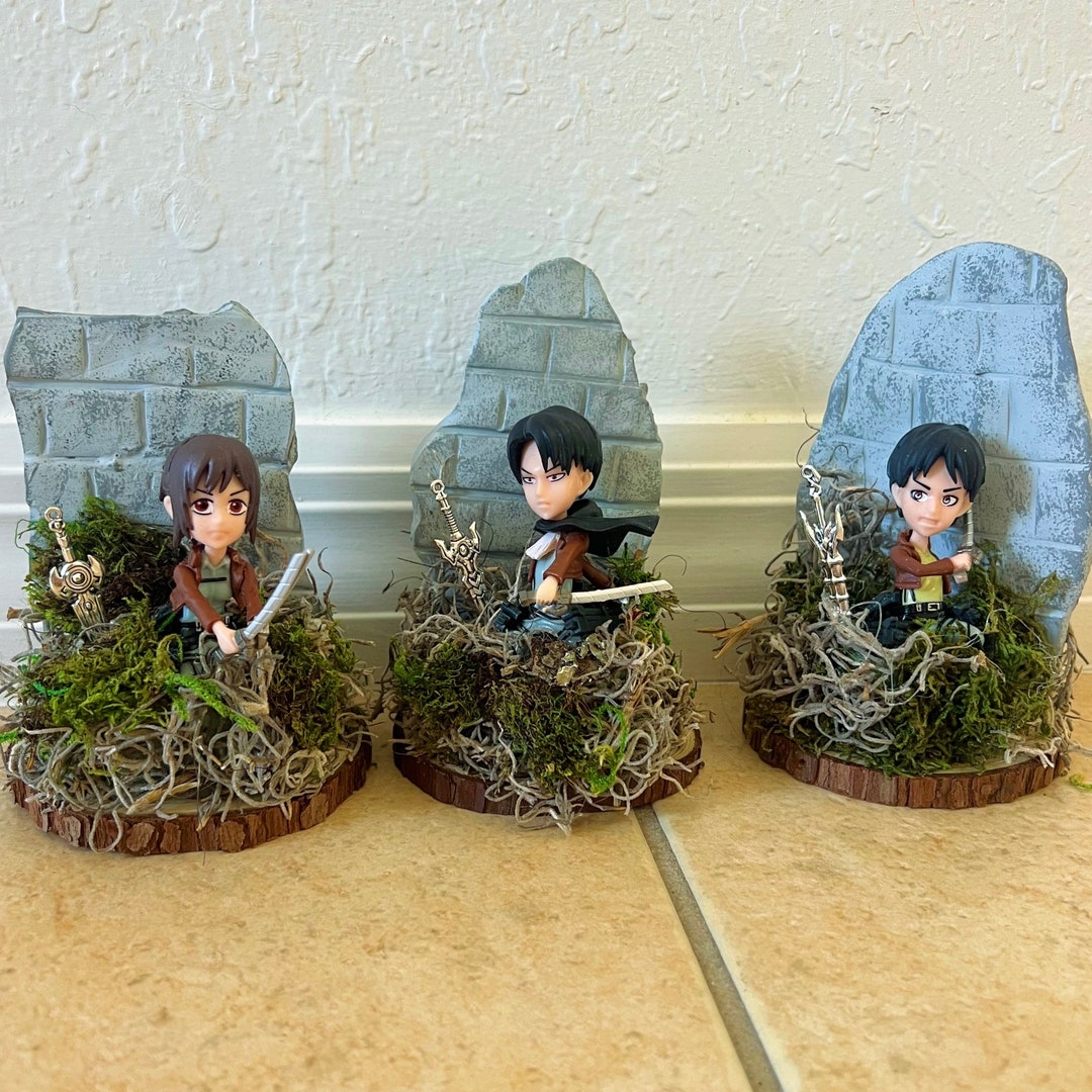 Attack on Titan Figurine, Handmade Levi Ackerman Statue, Anime, AOT ...