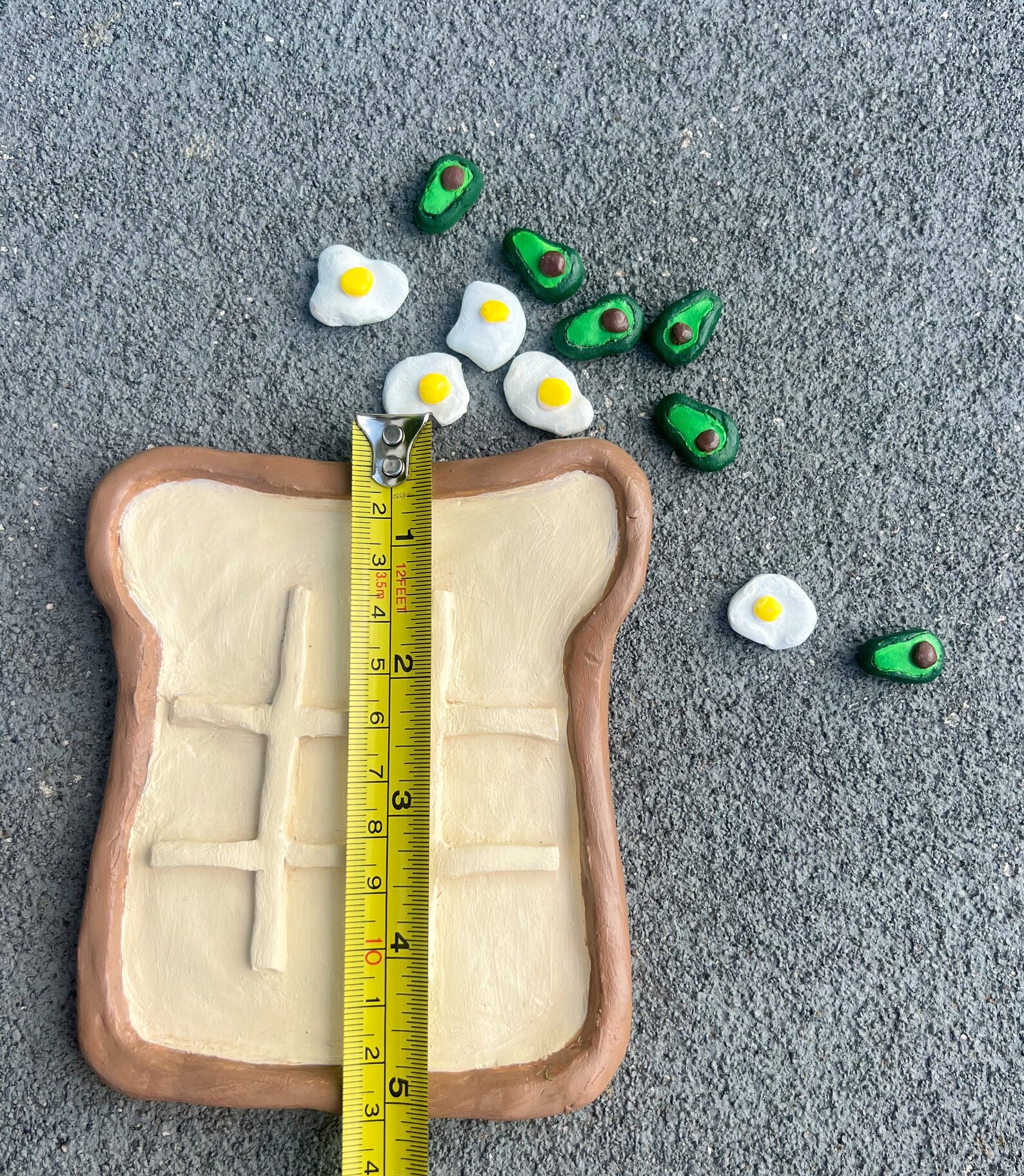 Avocado Toast Tic Tac Toe, Polymer Clay, Centerpiece, Food, Board Game ...