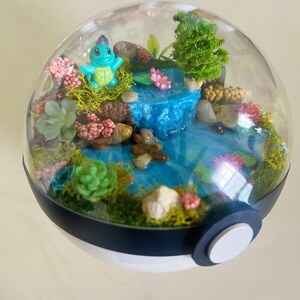 Pokémon Ball Terrarium, Handmade Pokeball Diorama, Poke Ball Shadow Box ...