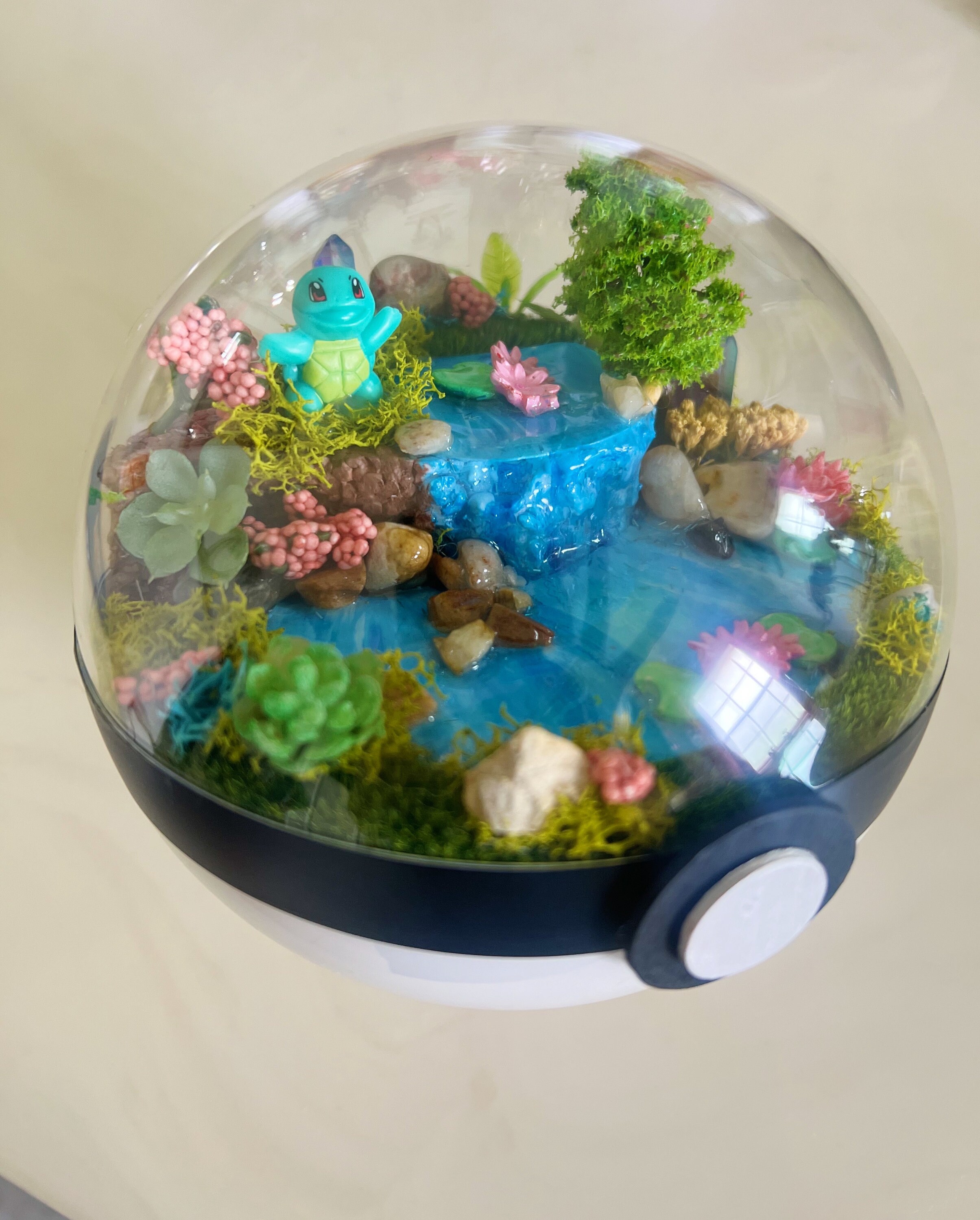 Pokémon Ball Terrarium, Handmade Pokeball Diorama, Poke Ball Shadow Box ...