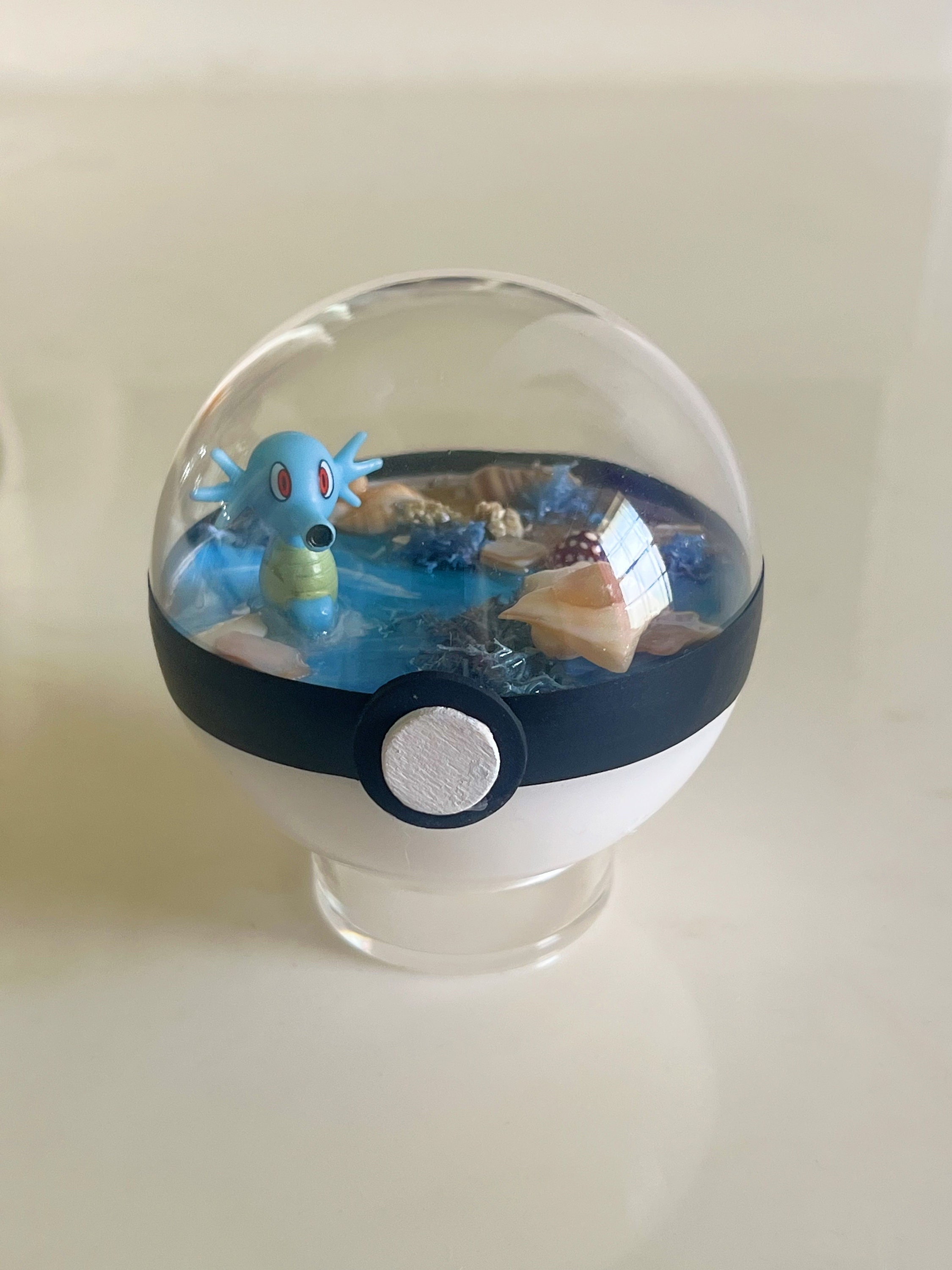 Pokémon Ball Terrarium, Handmade Miniature Pokeball Diorama, Poke Ball ...