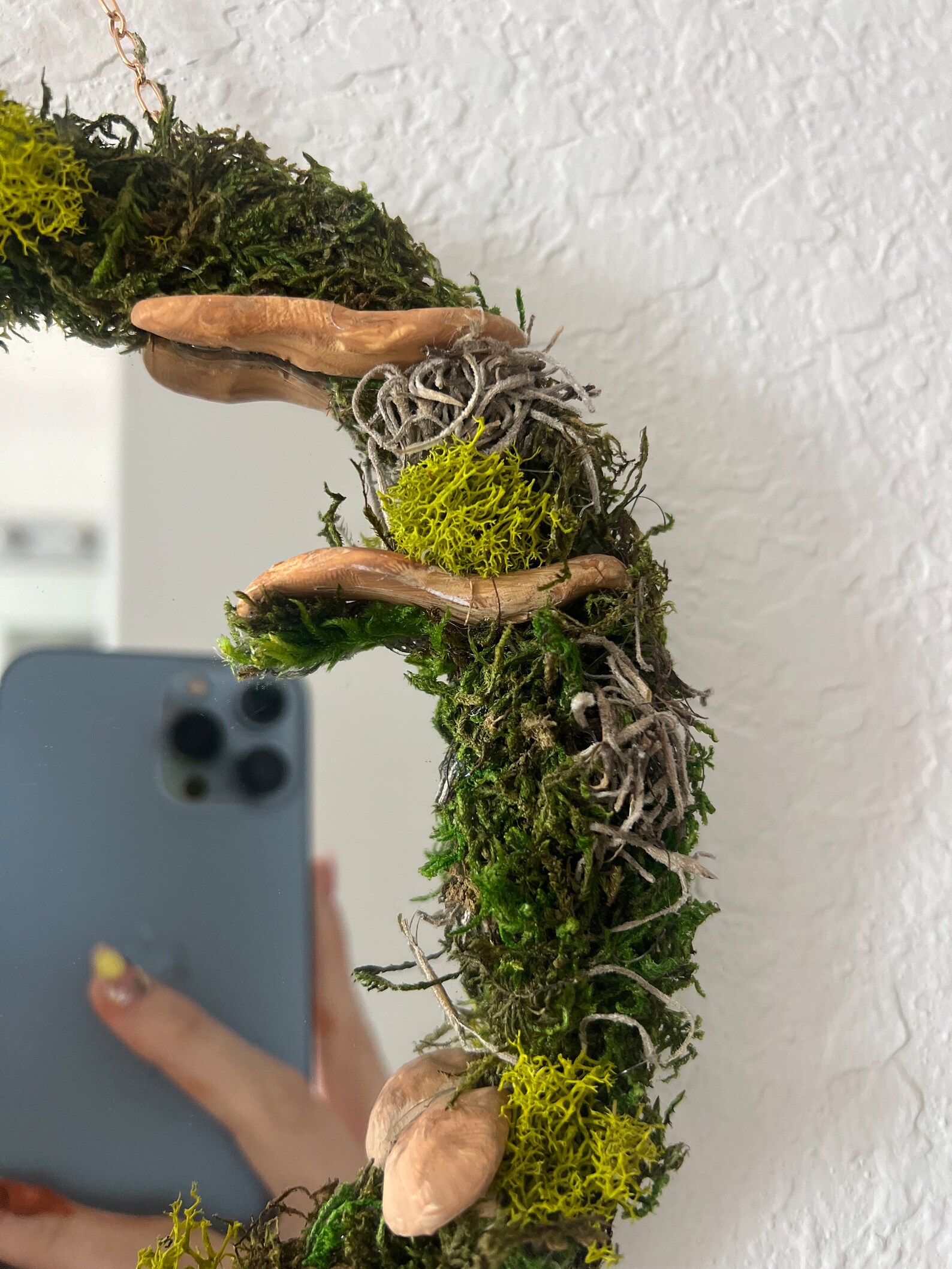 Magical Fairy Moss Mushroom Mirror, Fairy Garden Mirror, Beauty Mirror ...