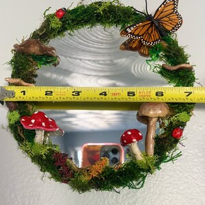 Magical Fairy Moss Mushroom Mirror, Fairy Garden Mirror, Beauty Mirror ...
