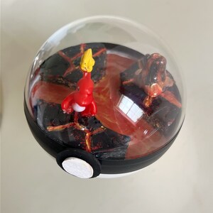 Pokémon Ball Terrarium, Handmade Miniature Pokeball Diorama, Poke Ball ...